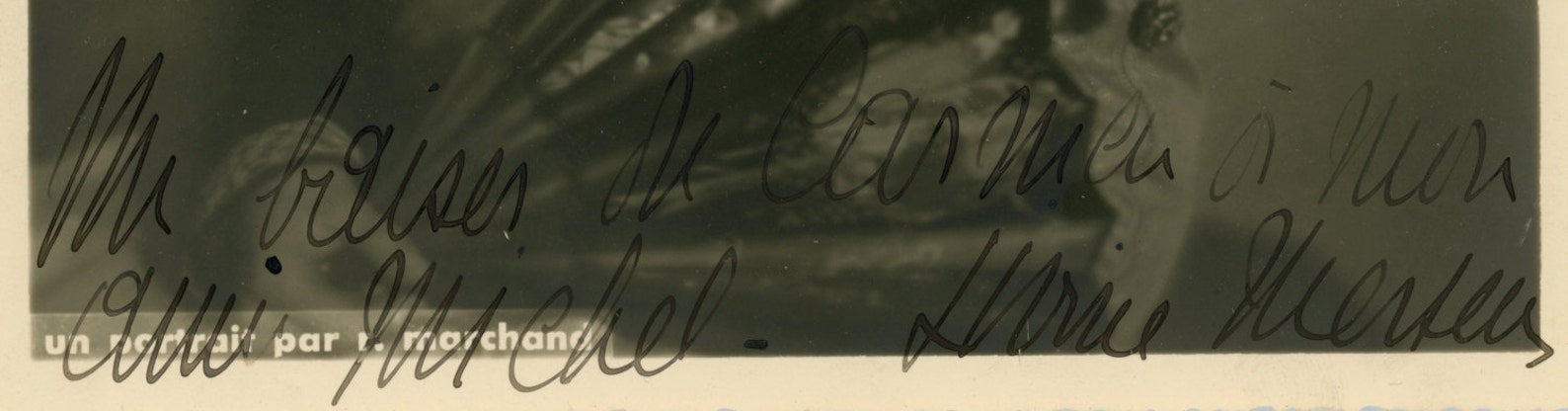 Opera Singer Livine Mertens as Carmen - Authentic Autograph- 40s ...