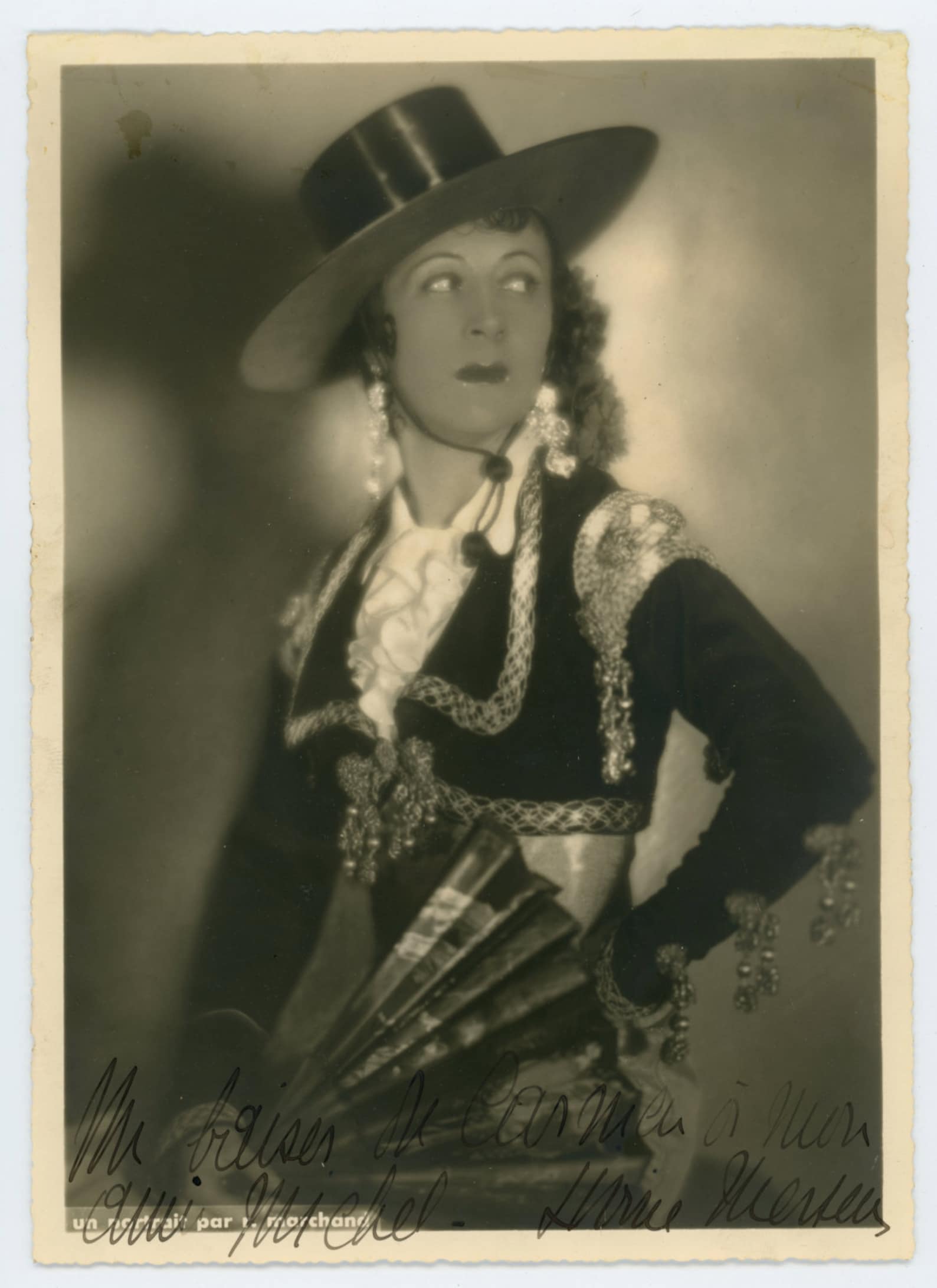 Opera Singer Livine Mertens as Carmen - Authentic Autograph- 40s ...