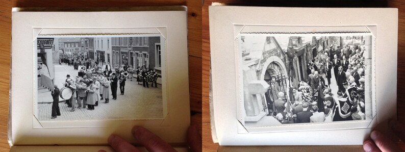 Fancy Funeral - 1950s Vintage Photo Album - Funeral Reportage- Burial ...