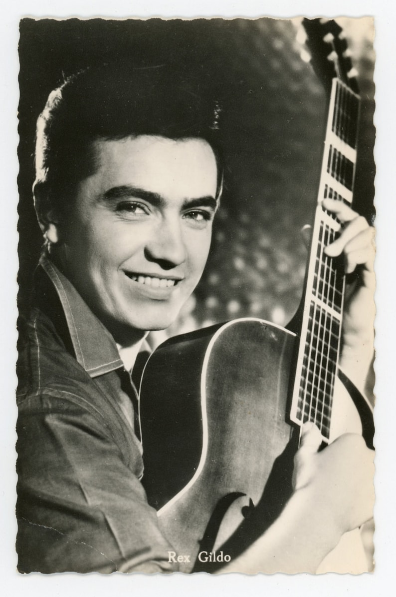 Rex Gildo Original 60s Vintage Photo Real Photo Postcard RPPC German ...