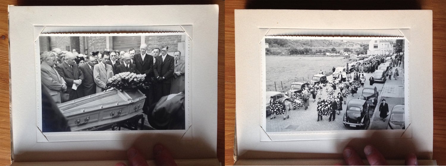 Fancy Funeral - 1950s Vintage Photo Album - Funeral Reportage- Burial ...