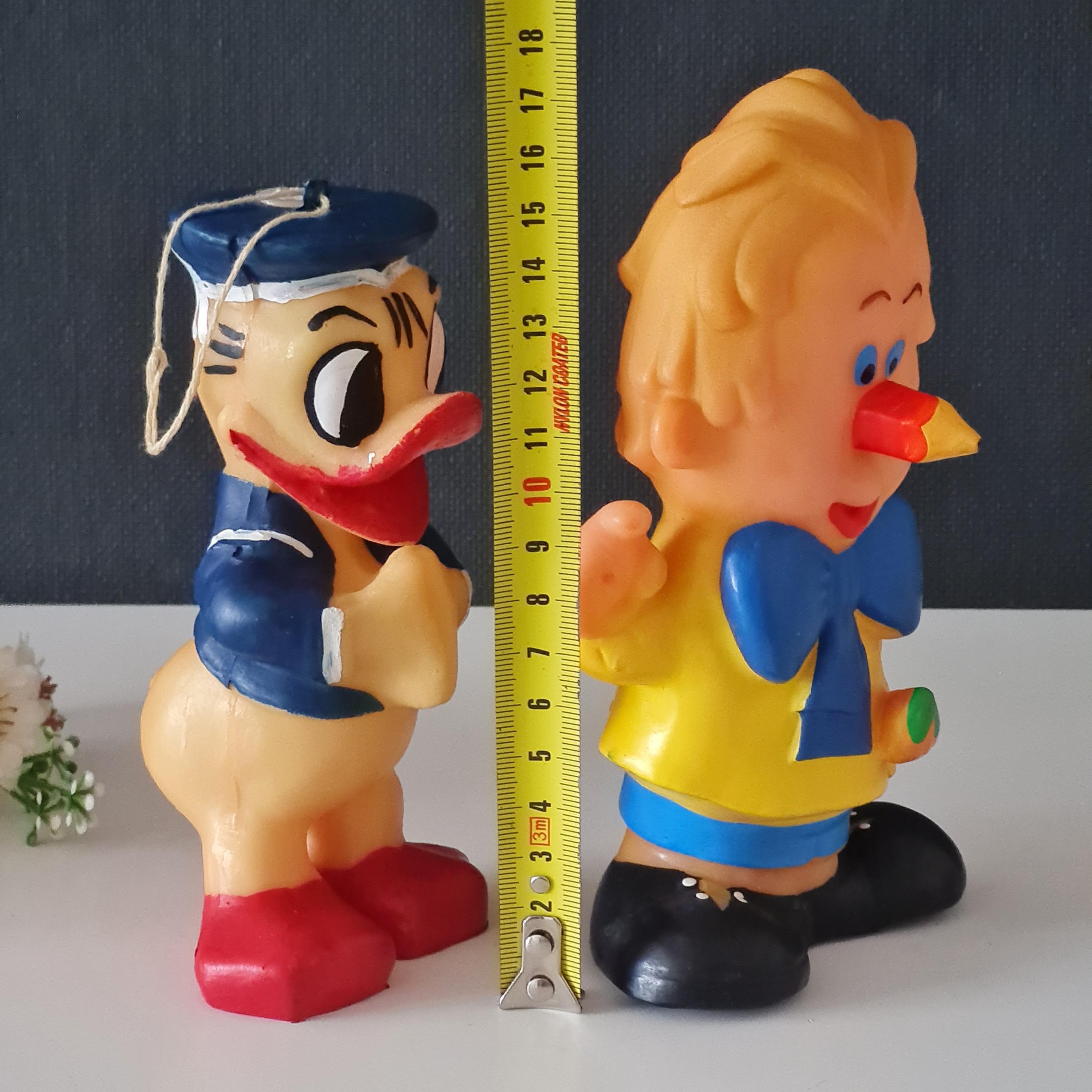 Soviet Rubber Toys, Vintage Toy USSR, Karandash, Duckling Sailor ...