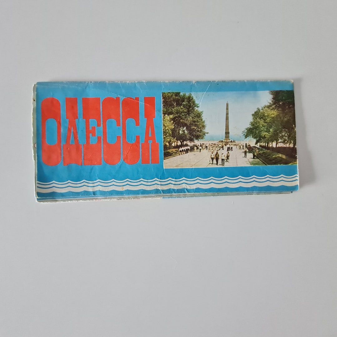 Soviet Vintage Map of Odesa, Tourist Travel Map, Tourist Schemes ...