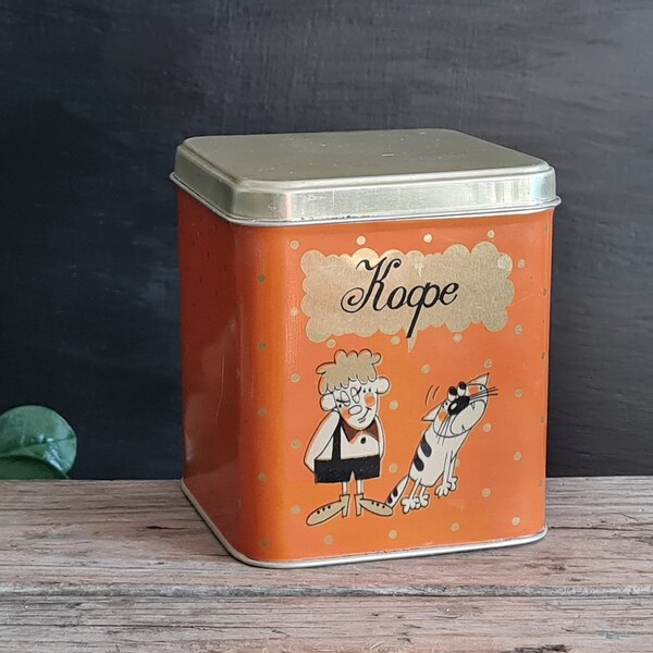 Vintage Tin Food Containers - Etsy