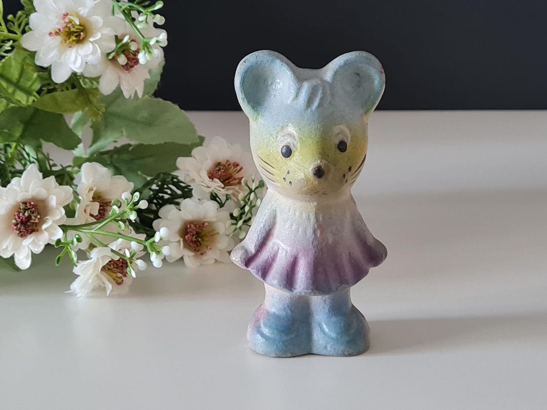 Small Rubber Toy Mouse, Soviet Vintage Toy for Bath, Rare Old Toys ...