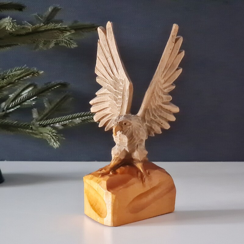 Eagle Wood Carving - Etsy
