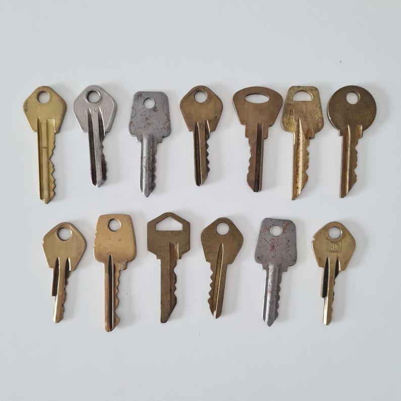 Vintage Key Set, Cabinet Keys, Old Skeleton, Antique Keys, Craft Keys ...