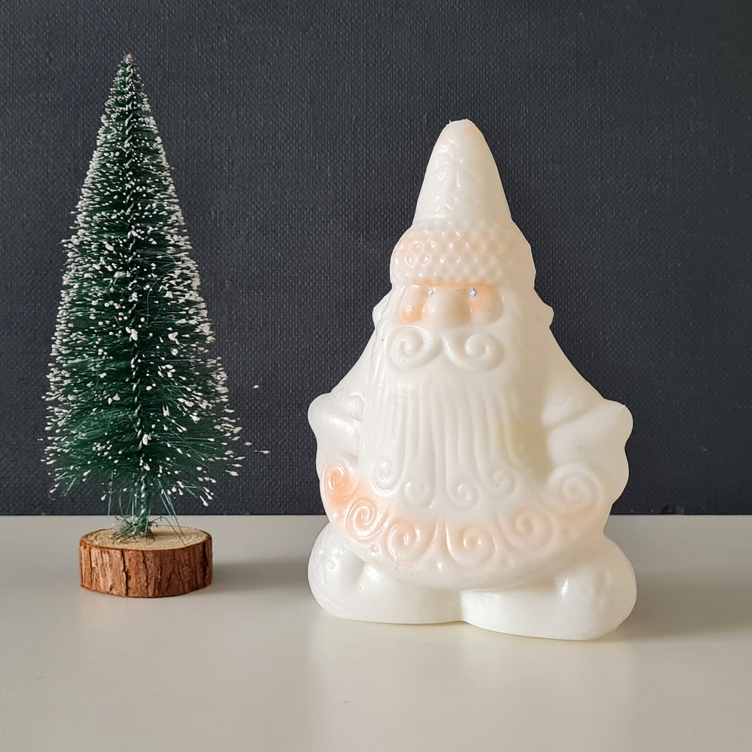Soviet Vintage Plastic Santa Claus, Retro Christmas Doll, New Year ...
