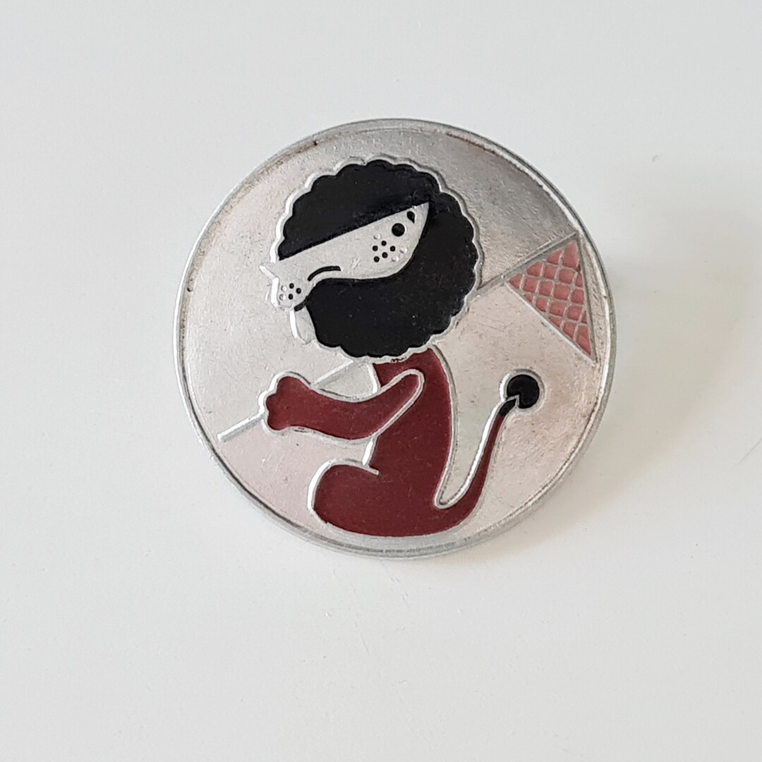 Soviet Pin Leo Boniface, Soviet Children's Badge, Cartoon Character ...