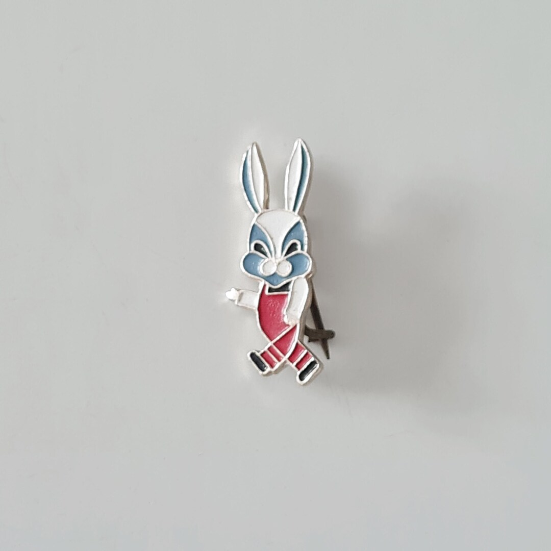 Soviet Mini Pin Badge, Little Hare, Rabbit, Children's Badge, Brooch ...