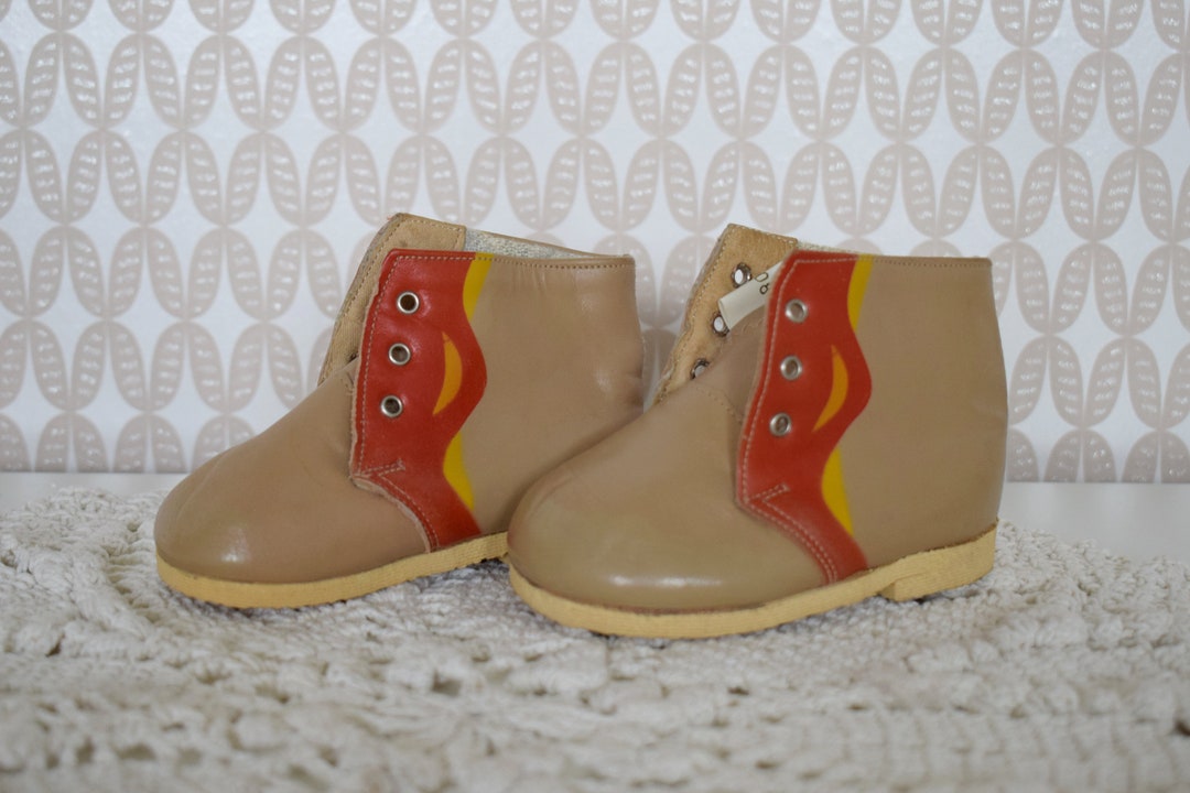Soviet Vintage Baby Boots, Tiny Feet, Old Russian Children's Shoes ...