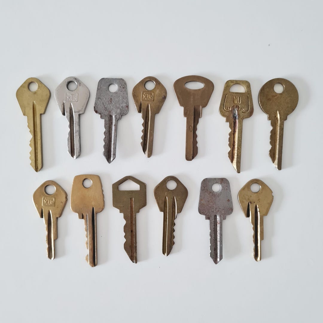 Vintage Key Set, Cabinet Keys, Old Skeleton, Antique Keys, Craft Keys ...