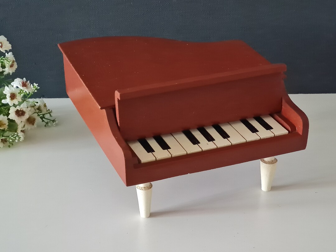 Soviet Vintage Wooden Piano Toy, Children's Toy Piano, Wooden Grand ...