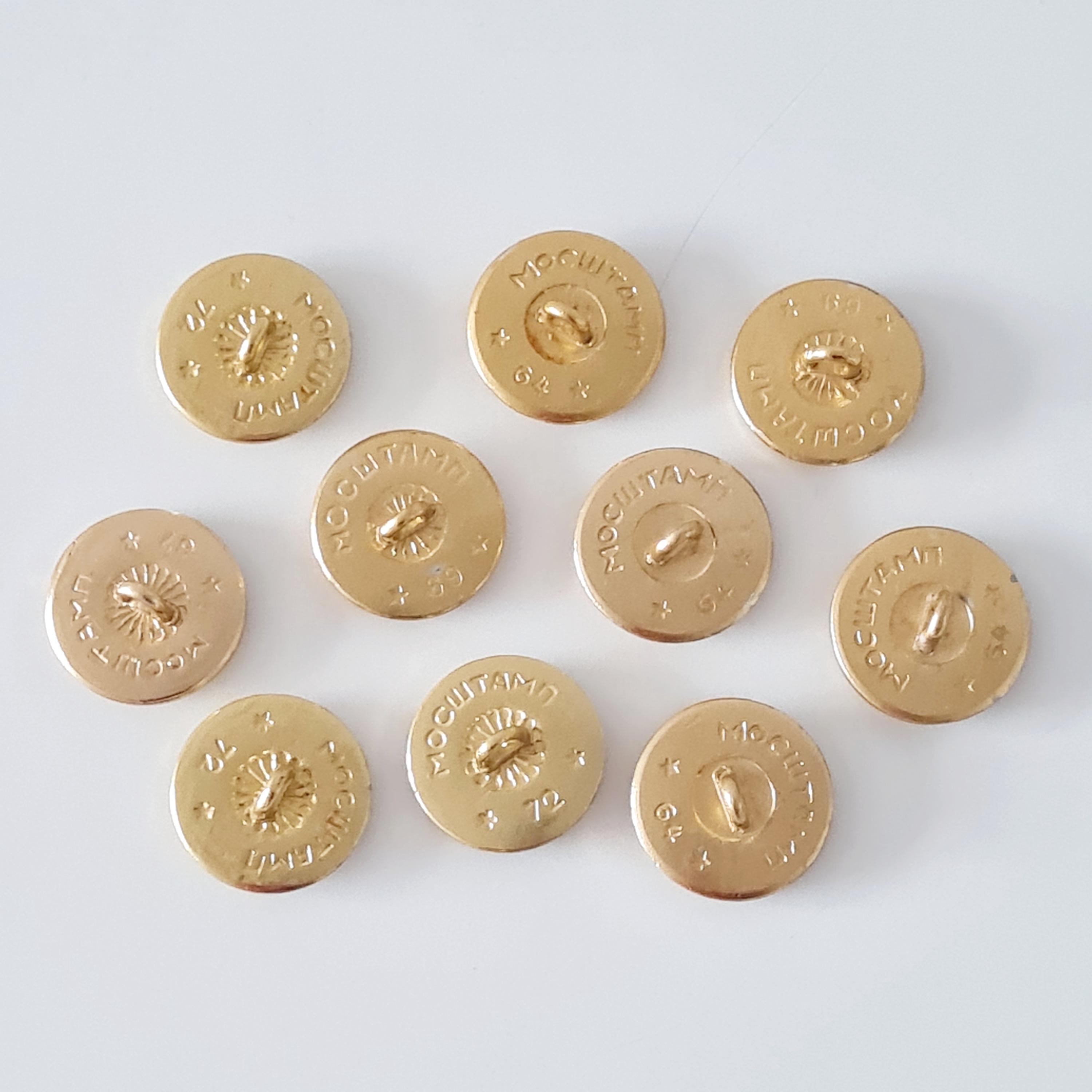 Soviet Military Buttons With a Star, Buttons From a Military Uniform ...