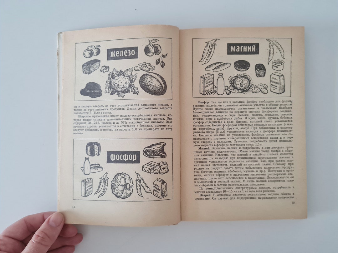 Soviet Food in Kindergarten, Recipe Book, Russian Food Book - Etsy