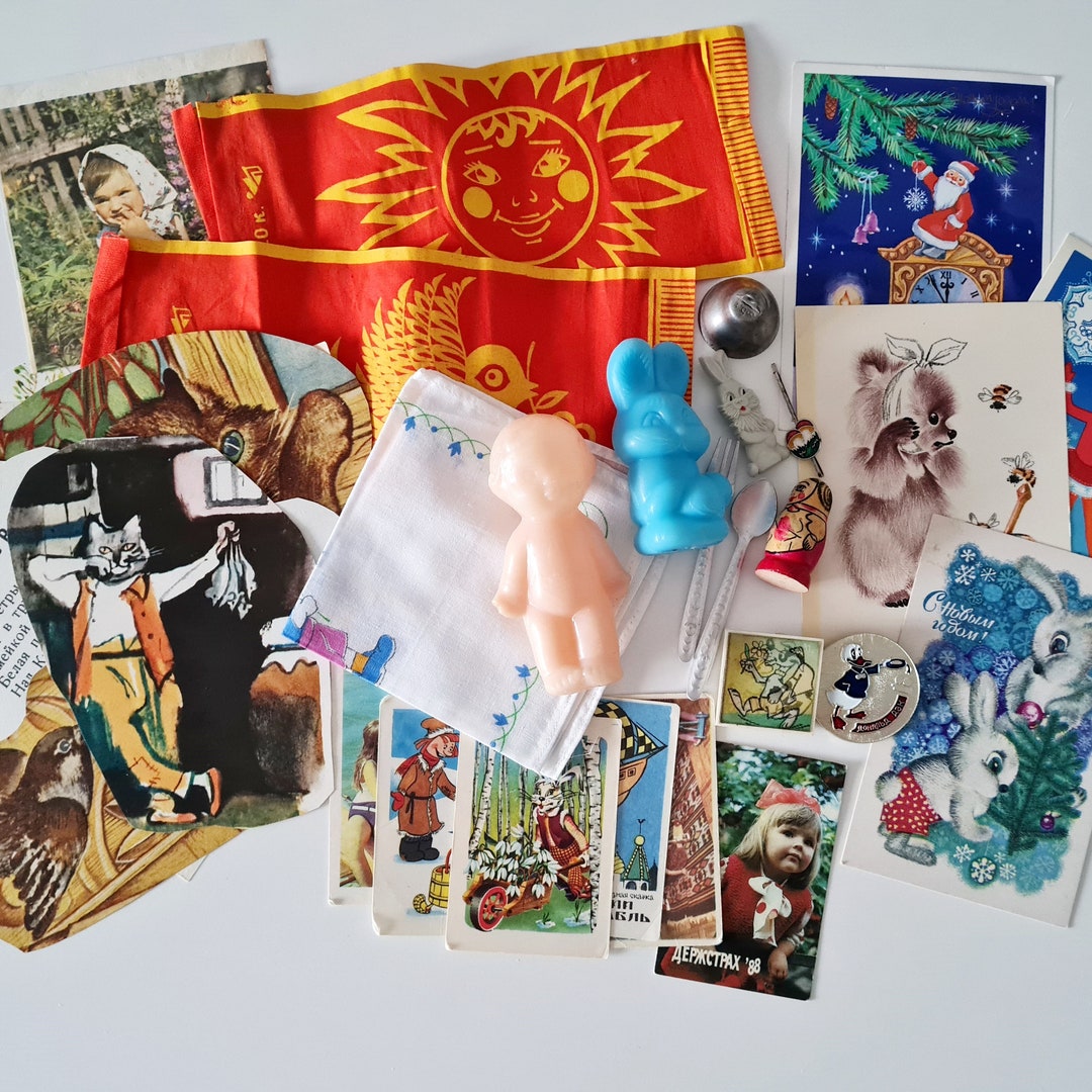 Soviet Vintage Items, Mystery Box on a Children's Theme, Soviet Goods ...
