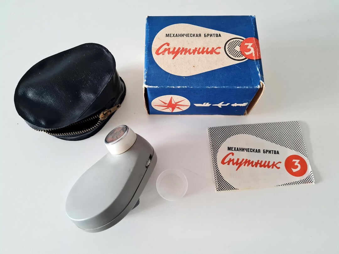 Vintage Soviet Mechanical Razor Sputnik, Russian Safety Razor in ...