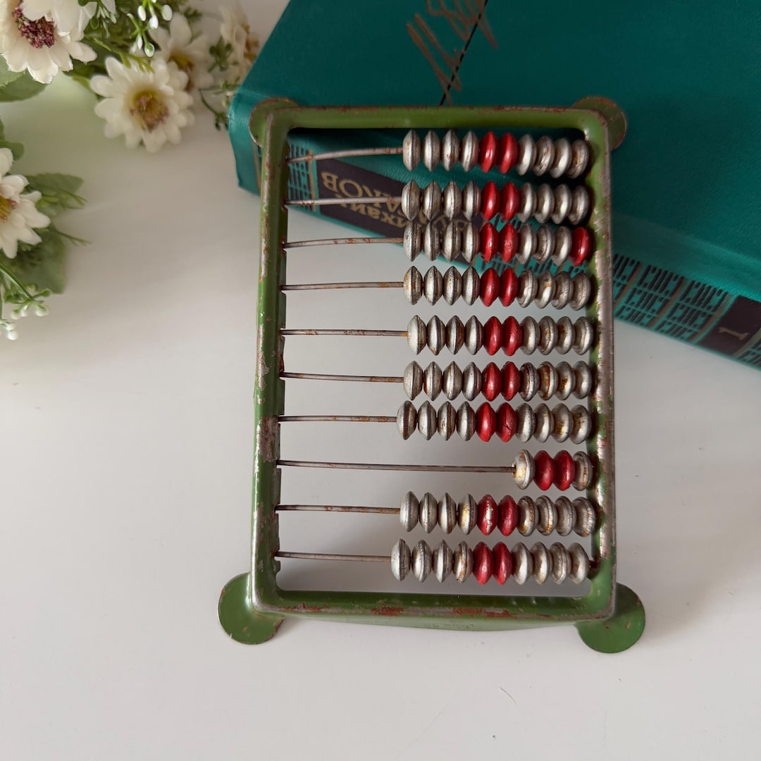 Vintage Small Metal Abacus, Soviet Toy, Metal Abacus 10.5x 14.5 Cm ...