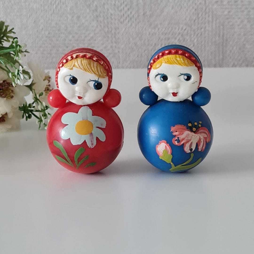 Vintage Roly Poly Dolls Nevalyashka Made in USSR Nostalgic Gift Soviet ...