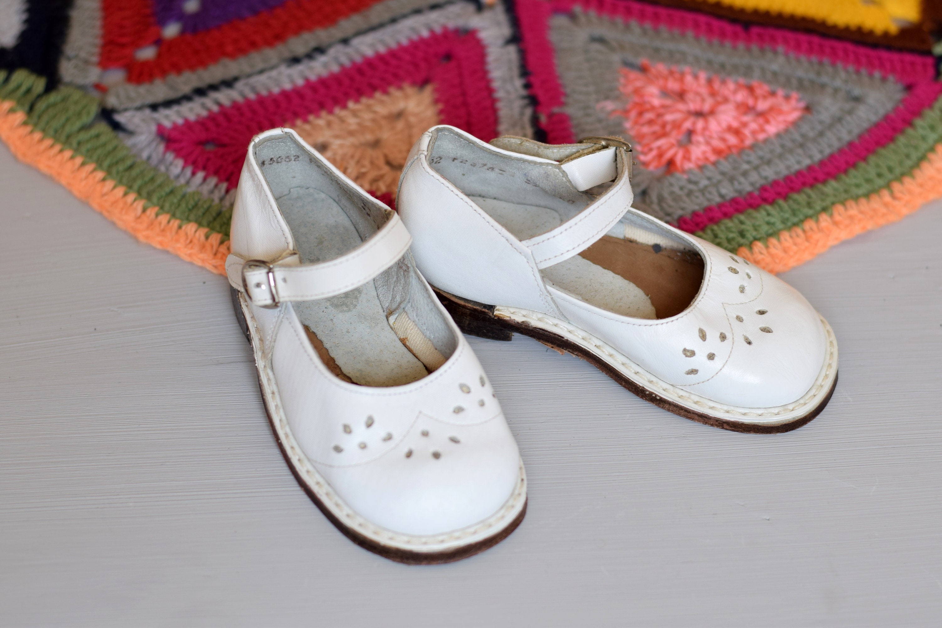 Soviet Vintage sandals White Leather Baby sandals USSR kids | Etsy