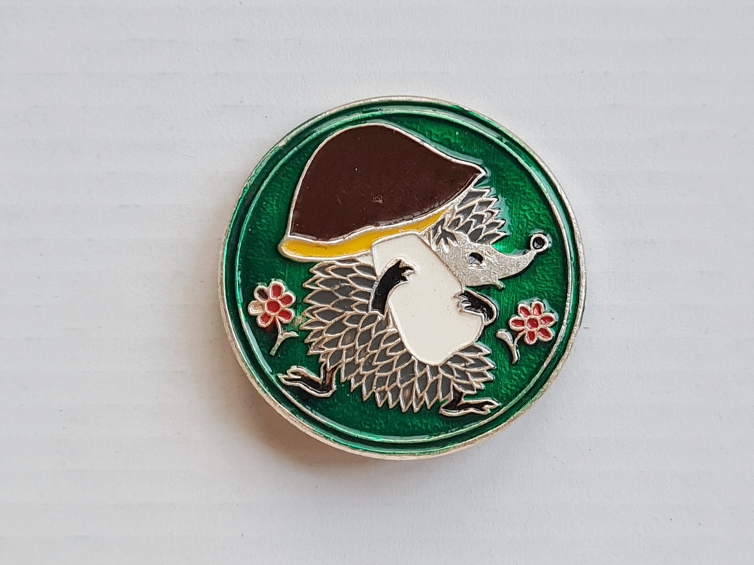 Hedgehog Badge, Soviet Vintage Children's Badge, USSR Soviet Kids Badge ...