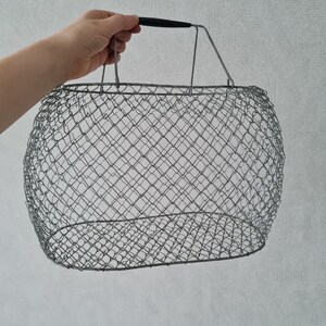 Collapsible Metal Basket Wire Basket for Vegetables and Fruits Vintage ...