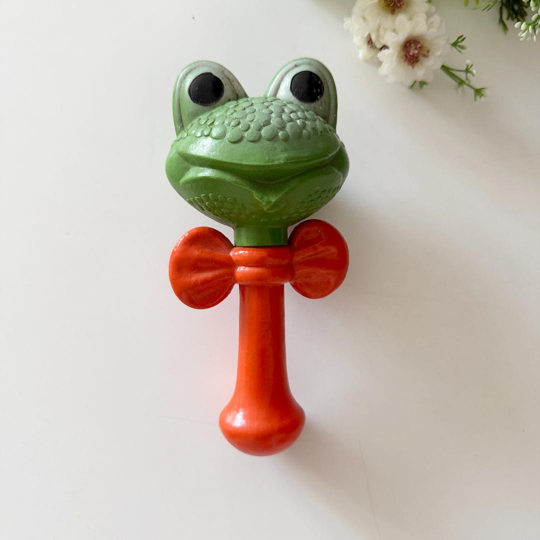 Cute Vintage Baby Rattle From the USSR, Soviet Vintage Plastic Toy ...