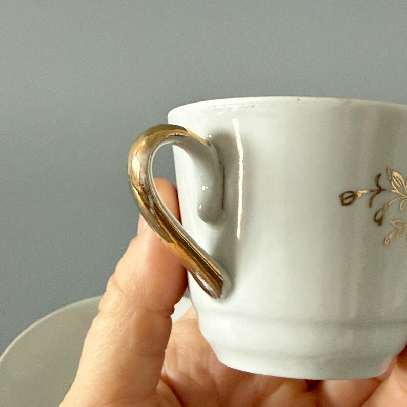 Vintage Soviet Coffee Cups With Saucers, Small Ceramic Cups With a ...