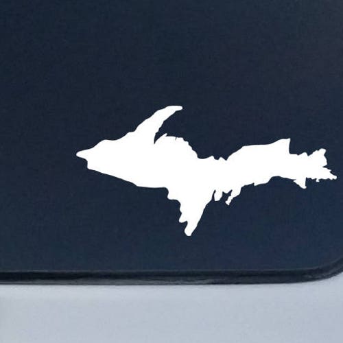 Upper Peninsula Silhouette Vinyl Decal - Etsy