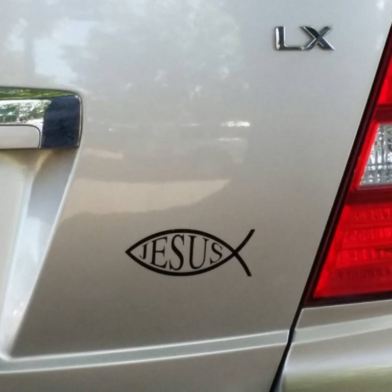 Jesus Fish Decal - Etsy