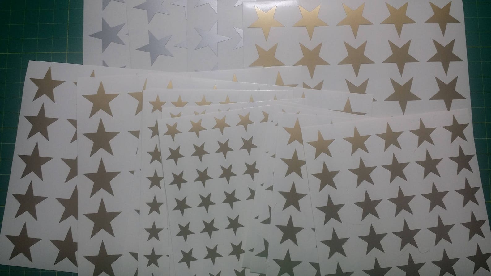 Glossy Vinyl Star Decal Sticker Sheets Hobbycraft | Etsy