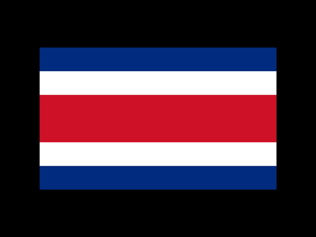 Costa Rica Flag, Costa Rican Flag, Car Window Decal, Bumper Sticker ...