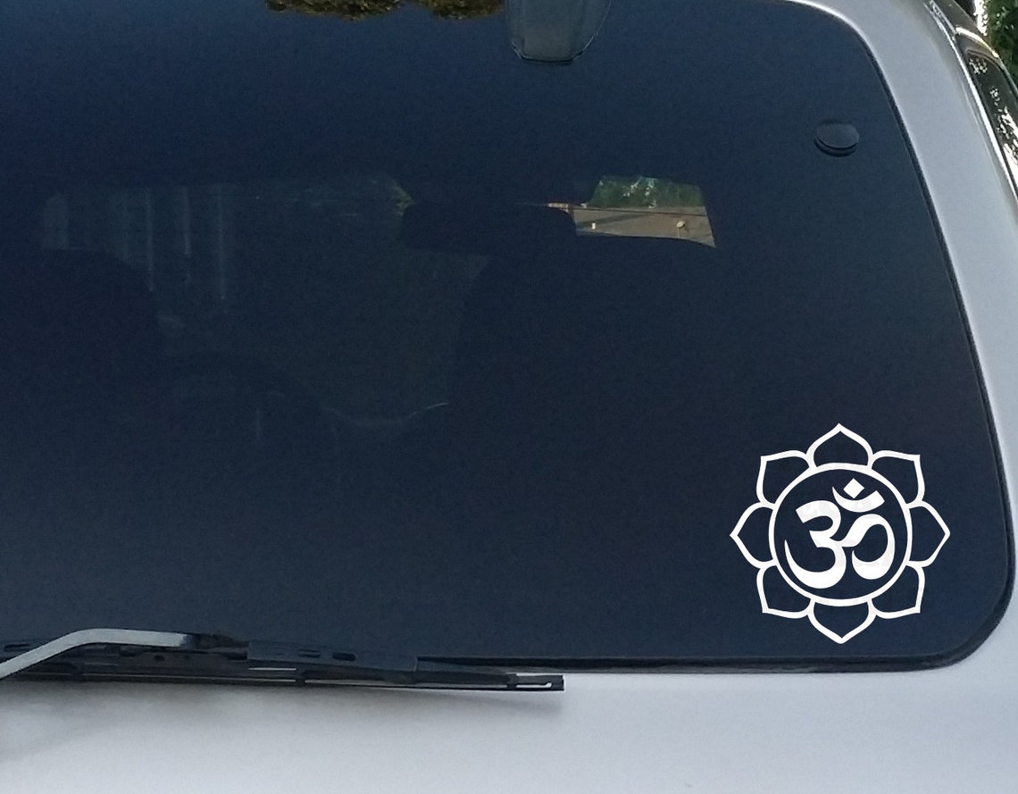 Om Decal Yoga Om Car Sticker Aum Om Symbol - Etsy