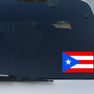 Puerto Rico Flag Puerto Rican Flag Car Window Decal Bumper - Etsy