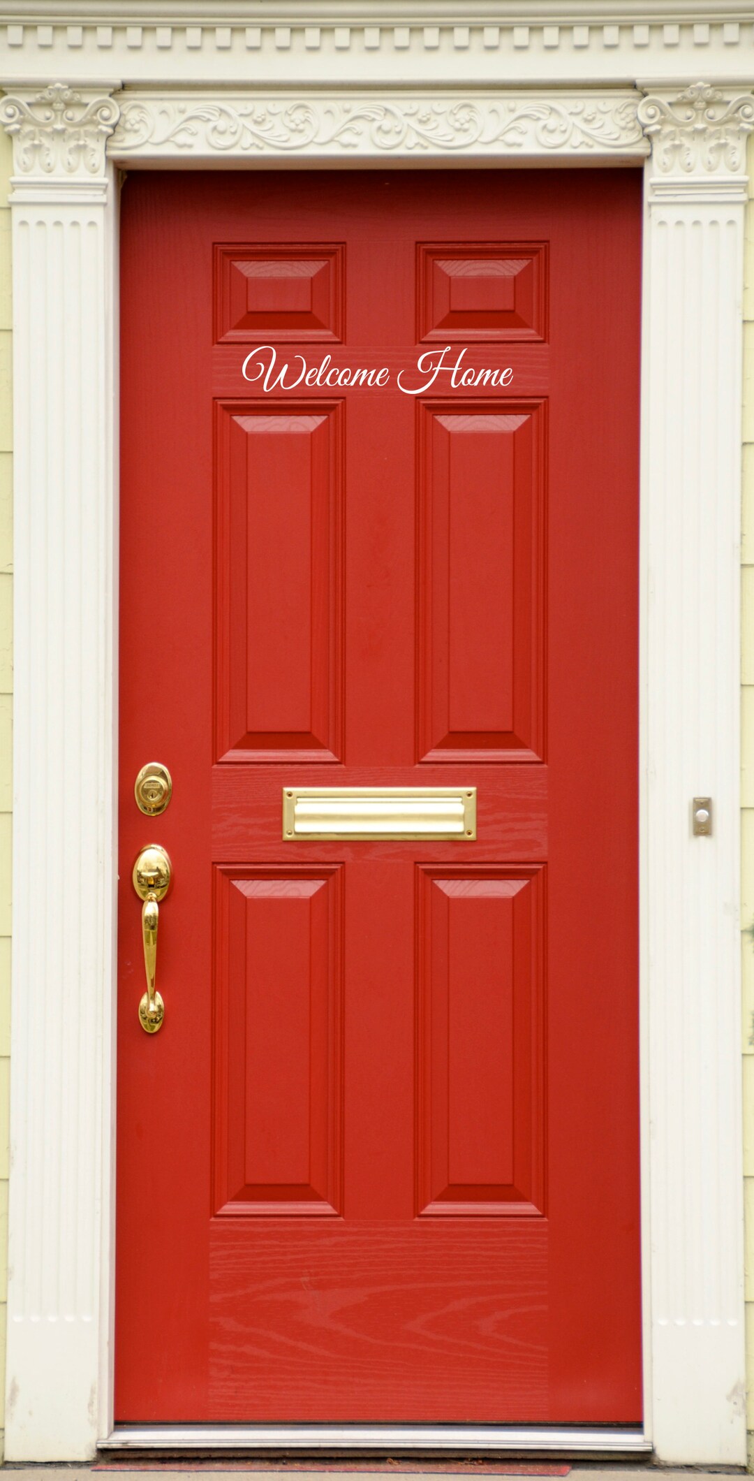 Welcome Home Decal, Welcome Home for Front Door, Front Door Decal ...