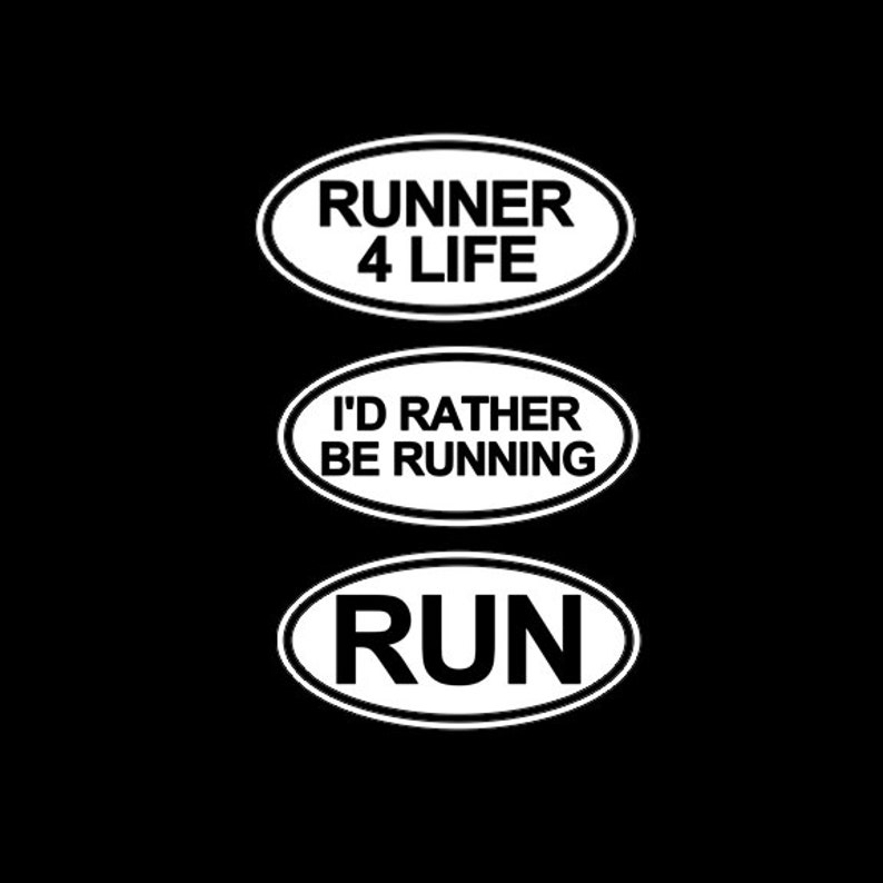 Running Stickers Running Decal Car Decal Bumper Sticker Car - Etsy