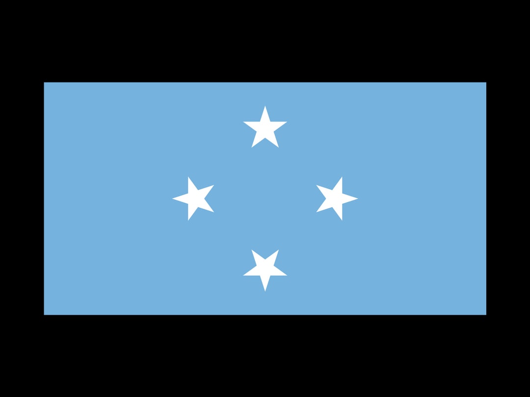 Micronesia Flag, Micronesian Flag, Car Window Decal, Bumper Sticker ...