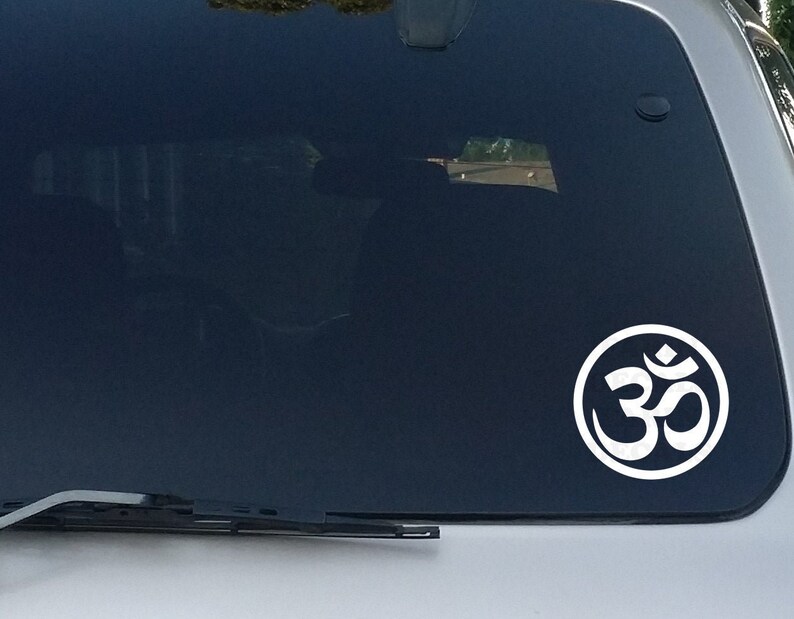 Om Decal Yoga Om Car Sticker Aum Om Symbol - Etsy