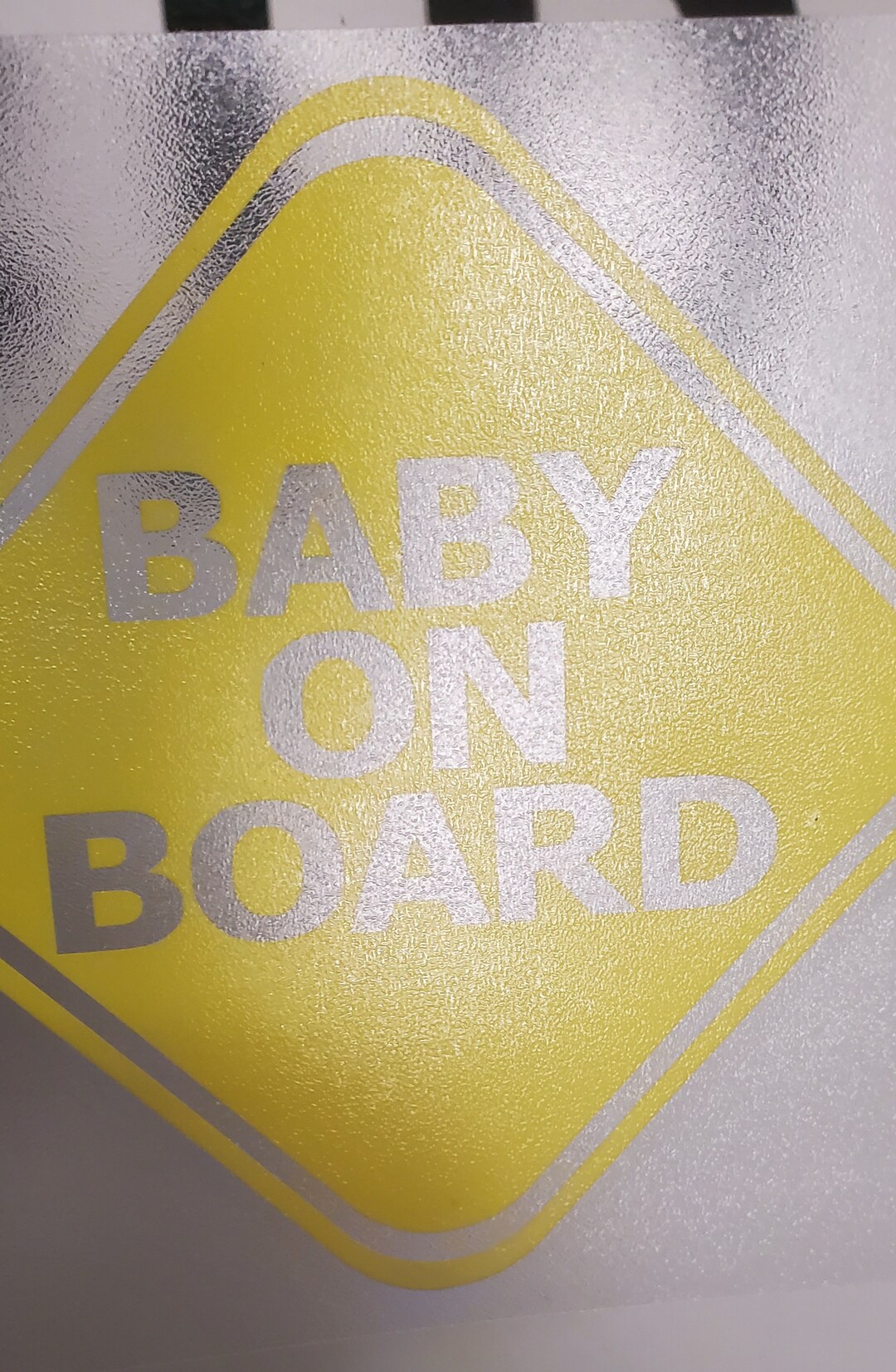 Baby on Board, Infant Decor, Car Window Decal, Bumper Sticker, Water ...
