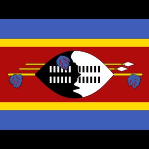 Eswatini Flag Swati Flag Car Window Decal Bumper Sticker - Etsy