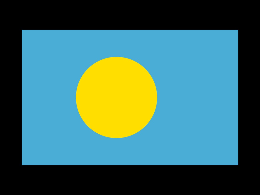 Palau Flag, Palauan Flag, Car Window Decal, Bumper Sticker, Water ...
