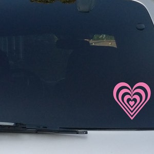 Heart Stickers, Heart Decal, Zebra Heart, Stripe Heart, Ring Heart ...