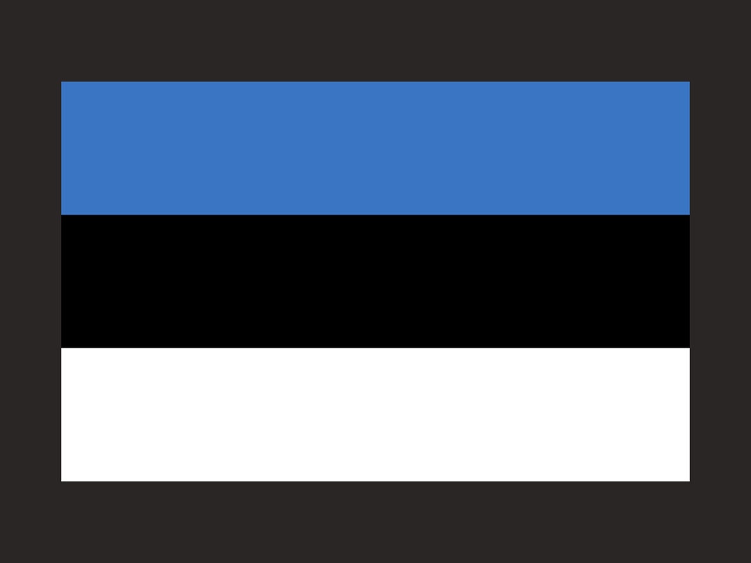 Estonia Flag, Estonian Flag, Car Window Decal, Bumper Sticker, Water ...