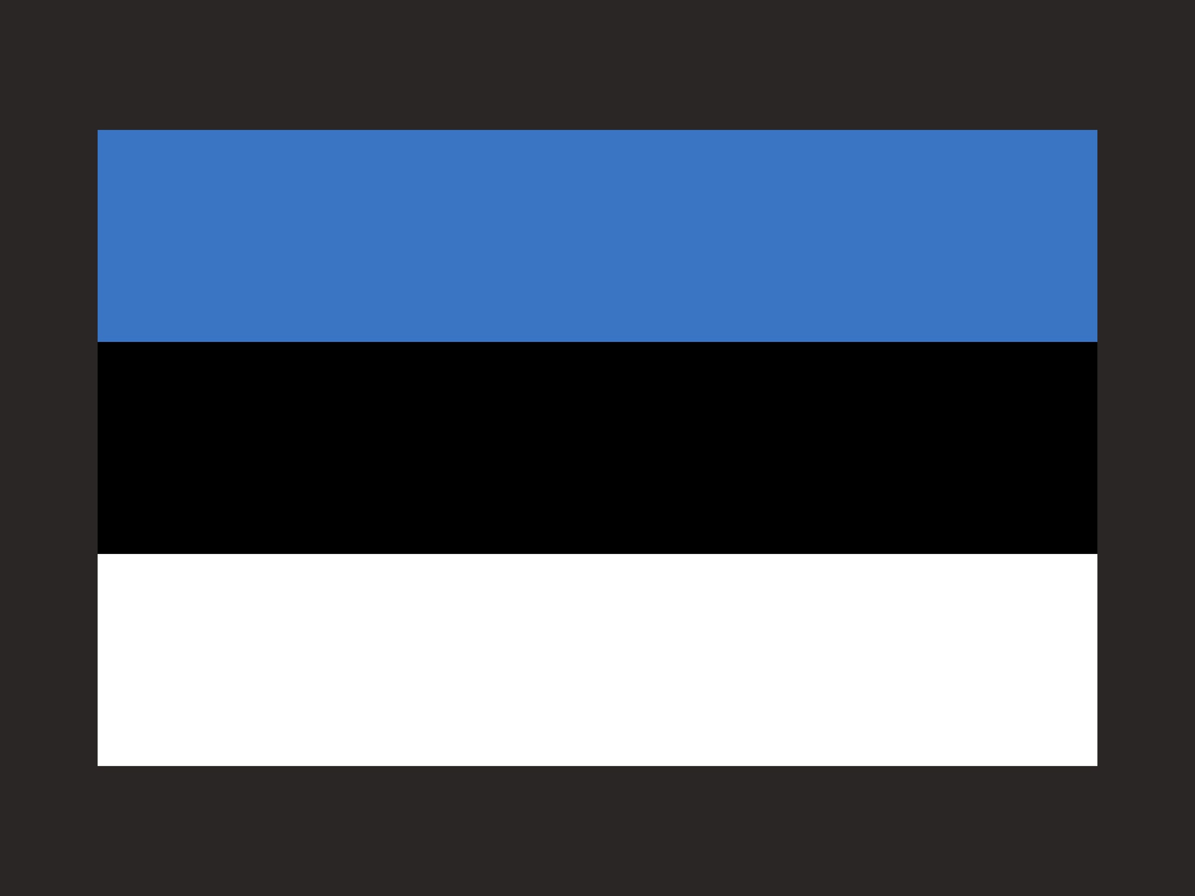 Estonia Flag, Estonian Flag, Car Window Decal, Bumper Sticker, Water ...