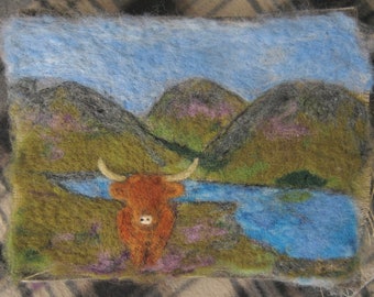 Needle Felted Picture A Swaledale Scene . | Etsy