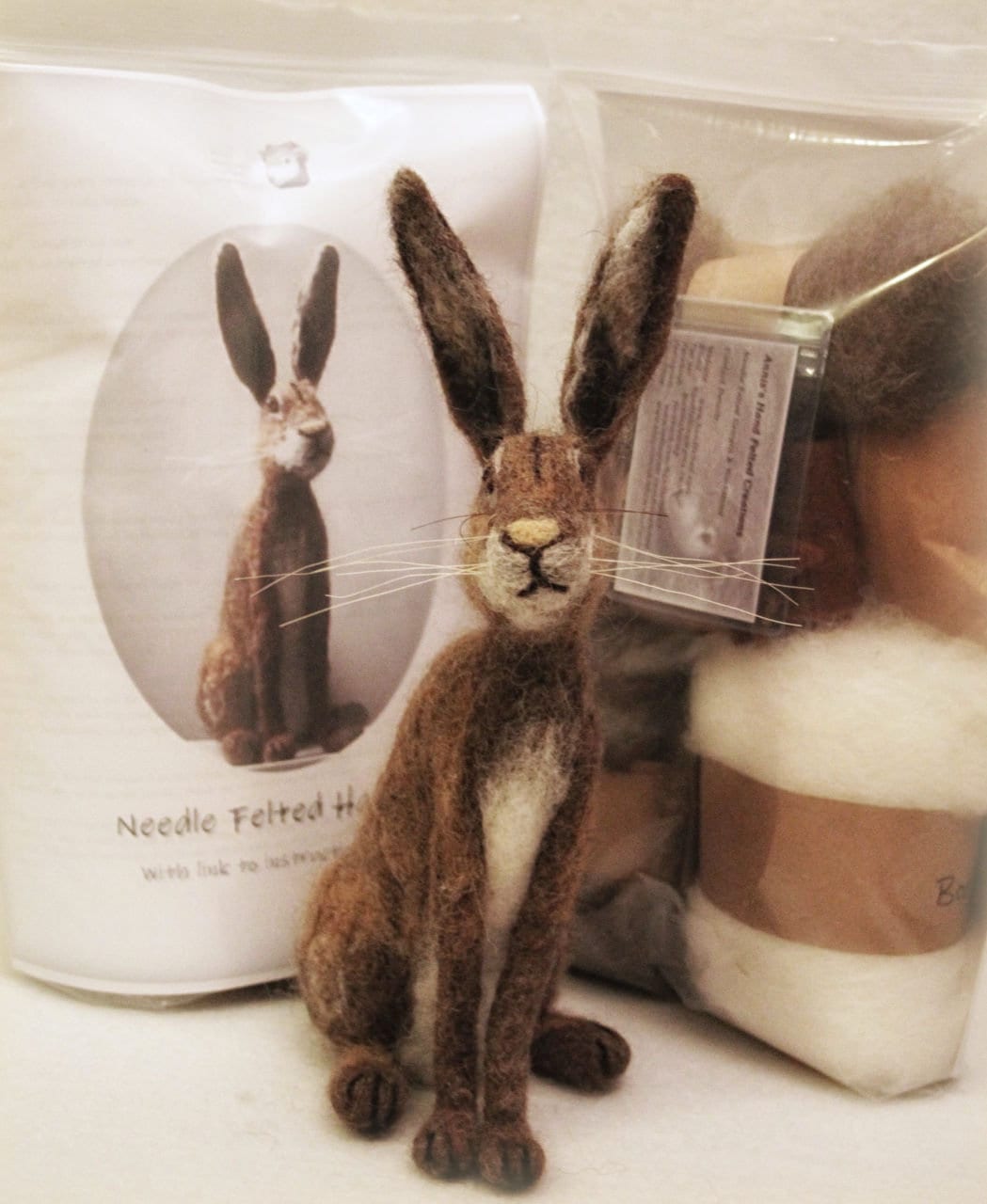 Needle Felt a Hare Kit With Online Video Tutorial | Etsy