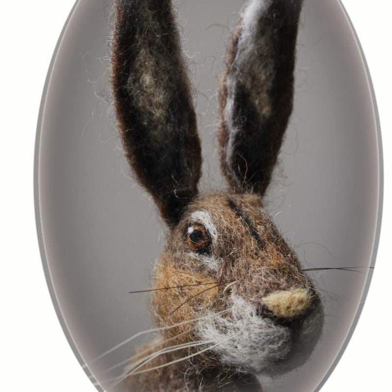 Felted Hare - Etsy