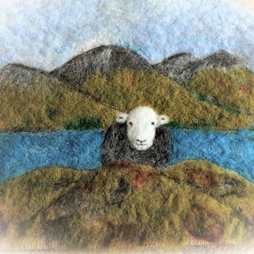 Needle Felted Picture A Swaledale Scene . | Etsy