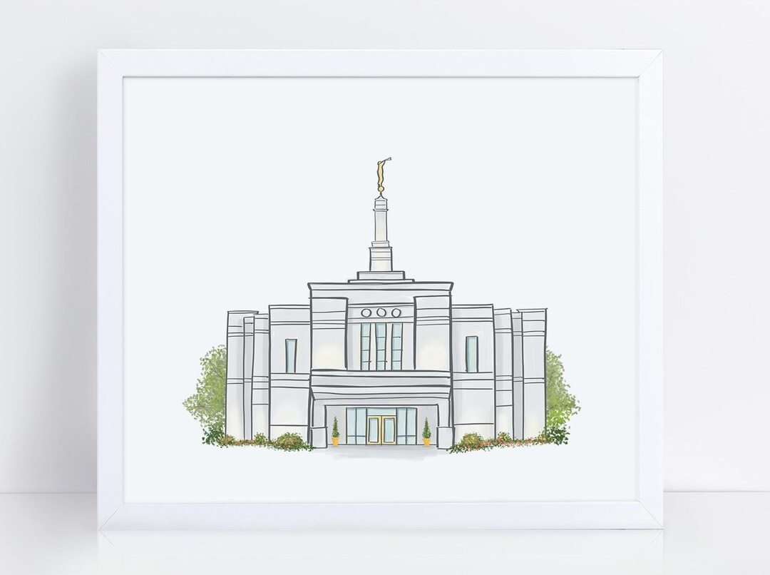 Winter Quarters Temple Illustration, Winter Quarters Temple Art Print ...