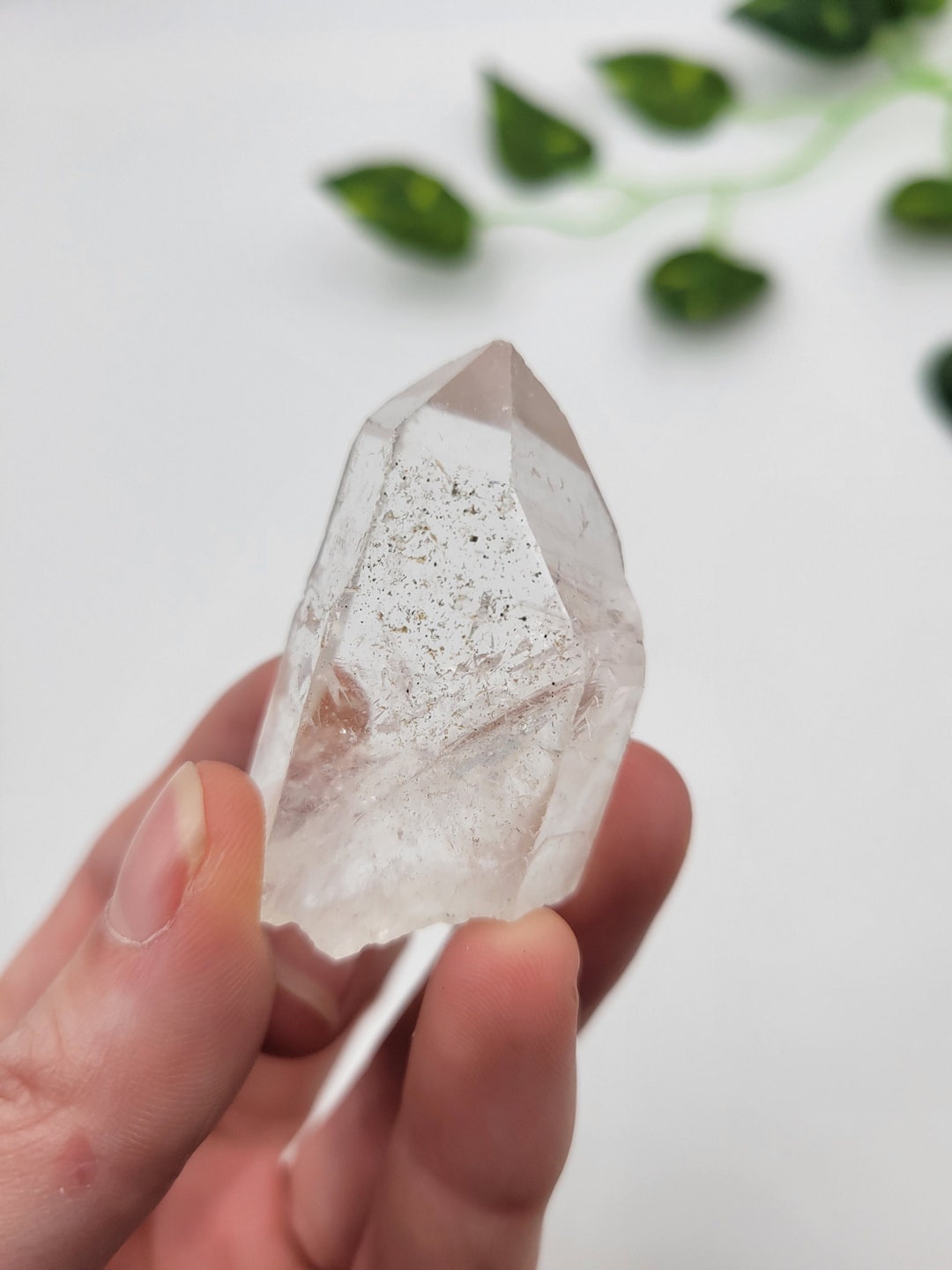 Micro Pyrite Included Quartz Point. 100% Natural Termination. Minas ...